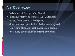 Union carbide fights for its life | PPT