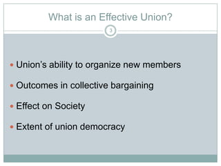 Union effectiveness ls12 ls3 | PPTX
