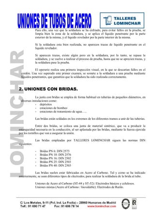 Uniones de tuberias acero (1) | PDF