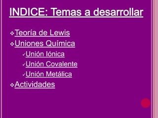 Uniones químicas | PPTX