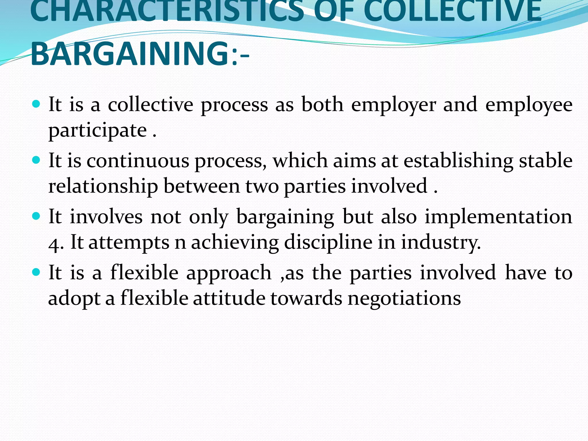 trade Unionism and collective bargaining | PPTX