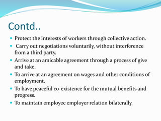 trade Unionism and collective bargaining | PPTX | Business | Business ...