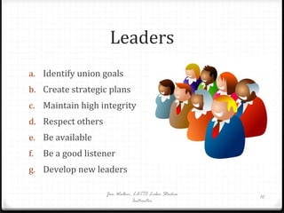 Union Leader Role | PPT