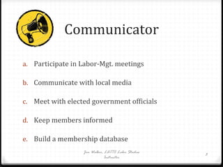 Union Leader Role | PPT