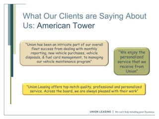 Union Leasing Overview | PPTX