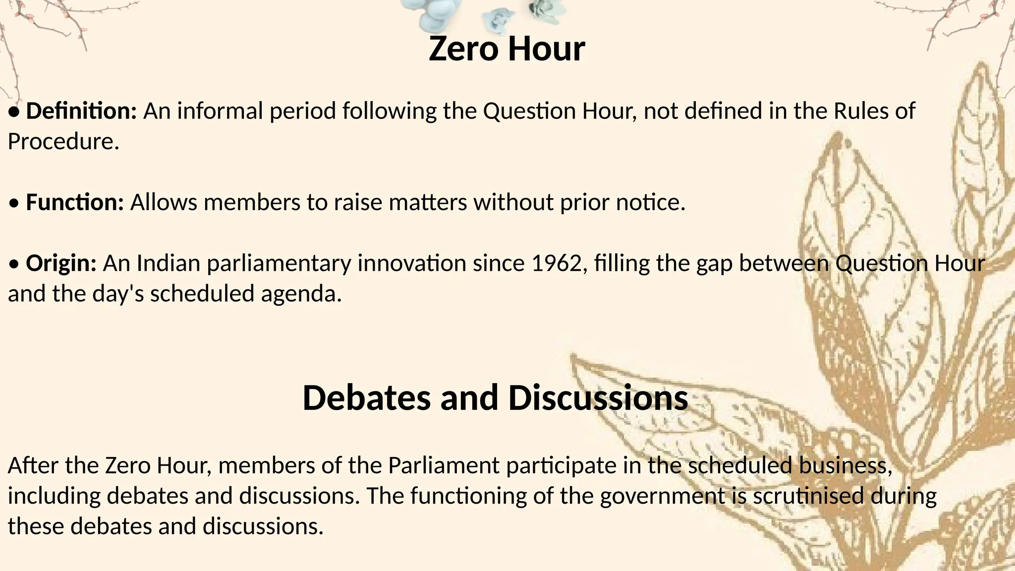 Union Legislature- Parliament : Rajya Sabha and Lok Sabha | PPTX