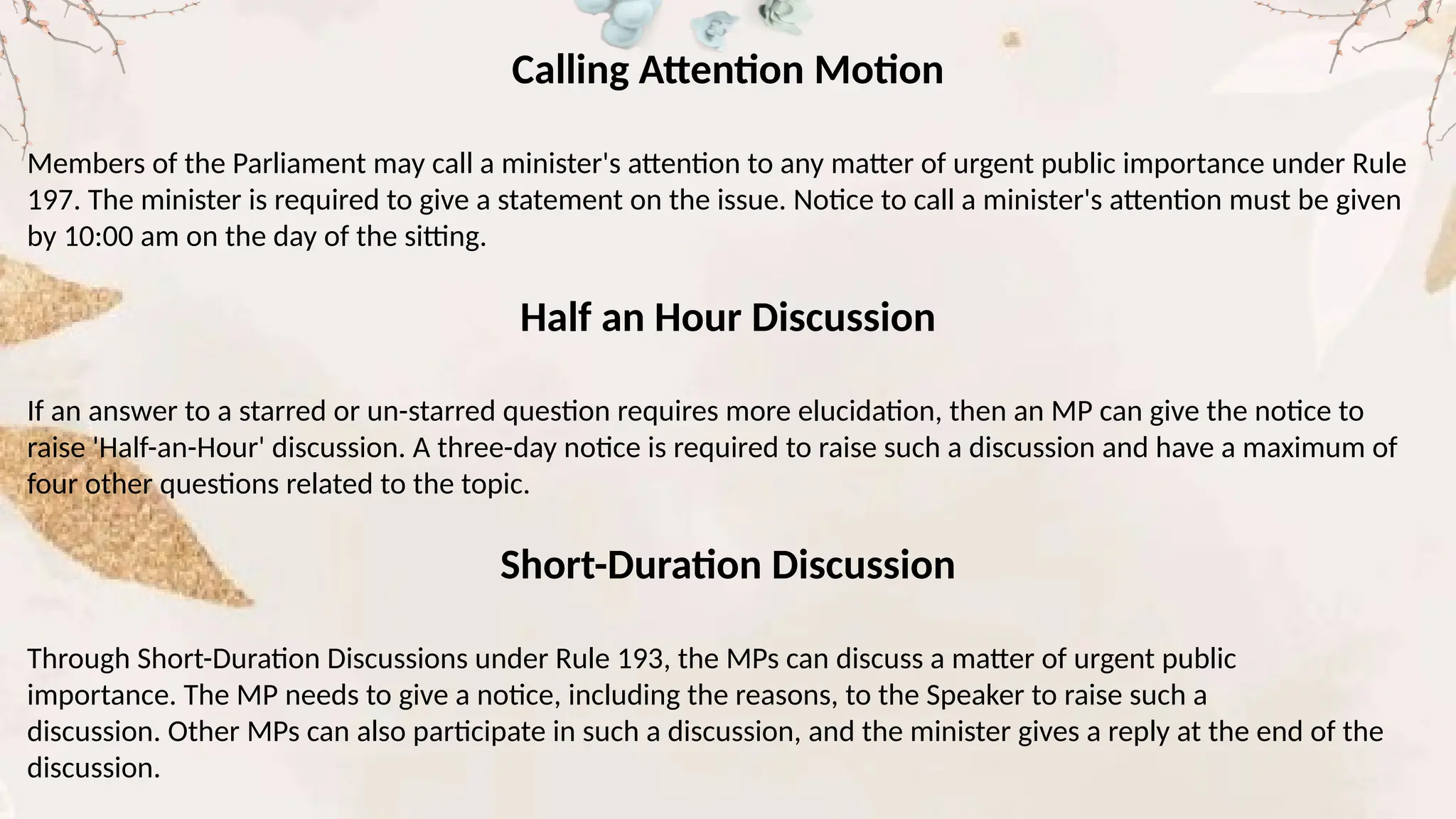 Union Legislature- Parliament : Rajya Sabha and Lok Sabha | PPTX