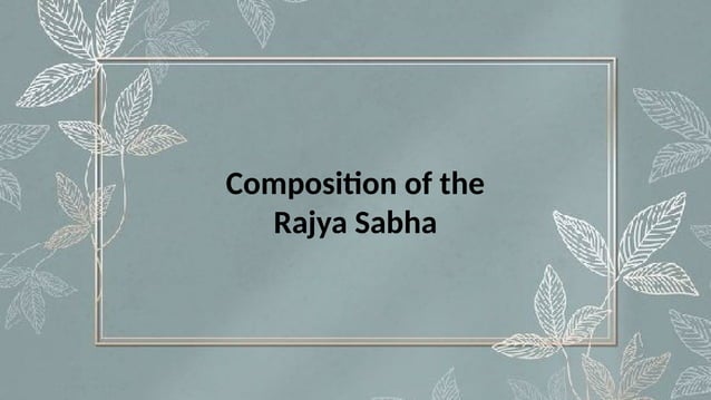 Union Legislature- Parliament : Rajya Sabha and Lok Sabha | PPTX ...