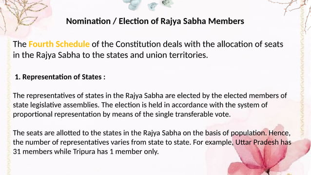 Union Legislature- Parliament : Rajya Sabha and Lok Sabha | PPTX ...