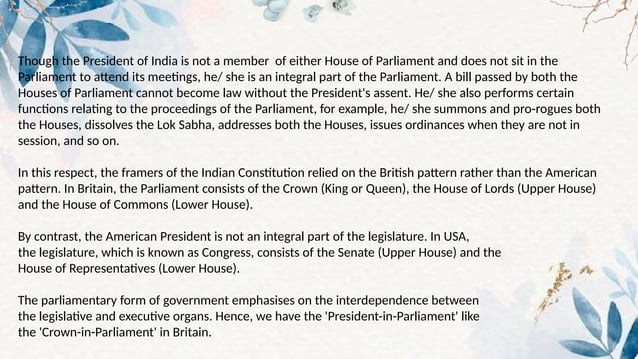 Union Legislature- Parliament : Rajya Sabha and Lok Sabha | PPTX ...