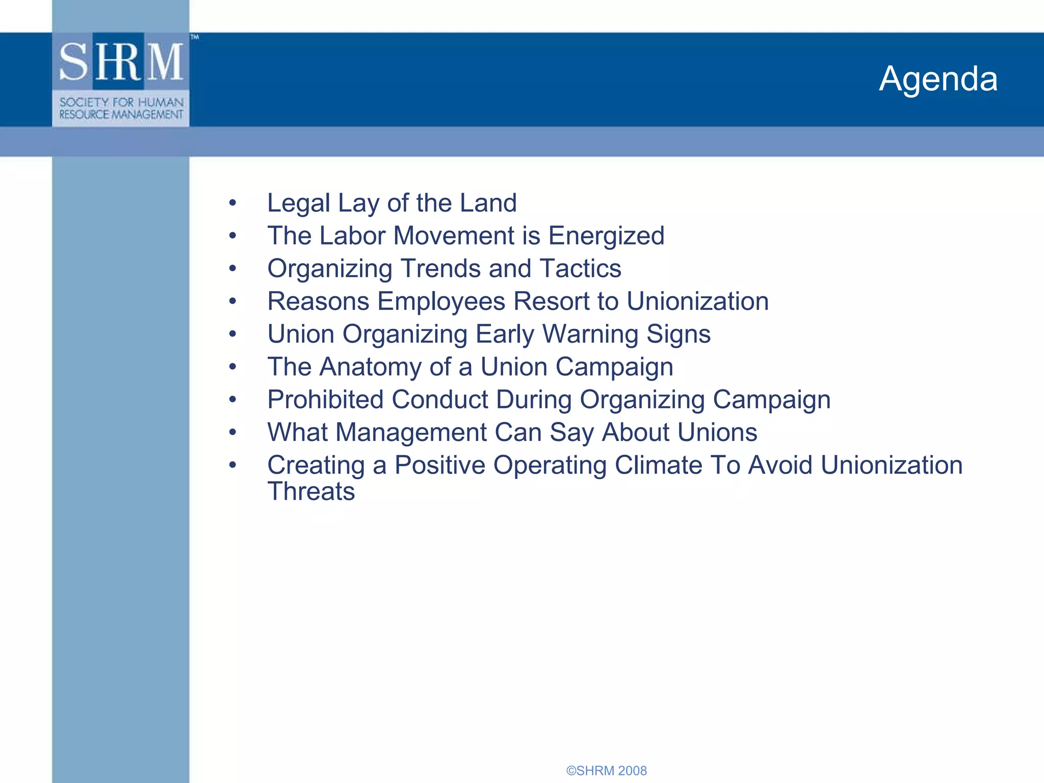 Union Organizing Awareness | PPT