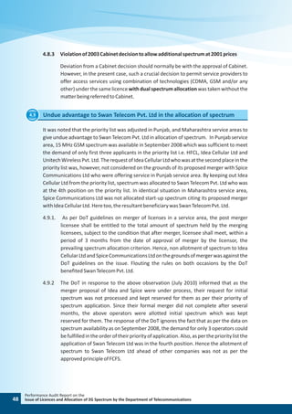 Report No. 19 of 2010 - Performance Audit of Issue of Licences and ...