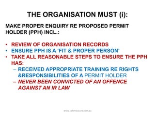 Union right of entry sia conference | PPTX