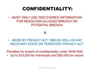 Union right of entry sia conference | PPTX