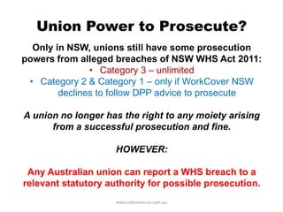 Union right of entry sia conference | PPTX