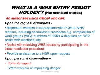 Union right of entry sia conference | PPTX