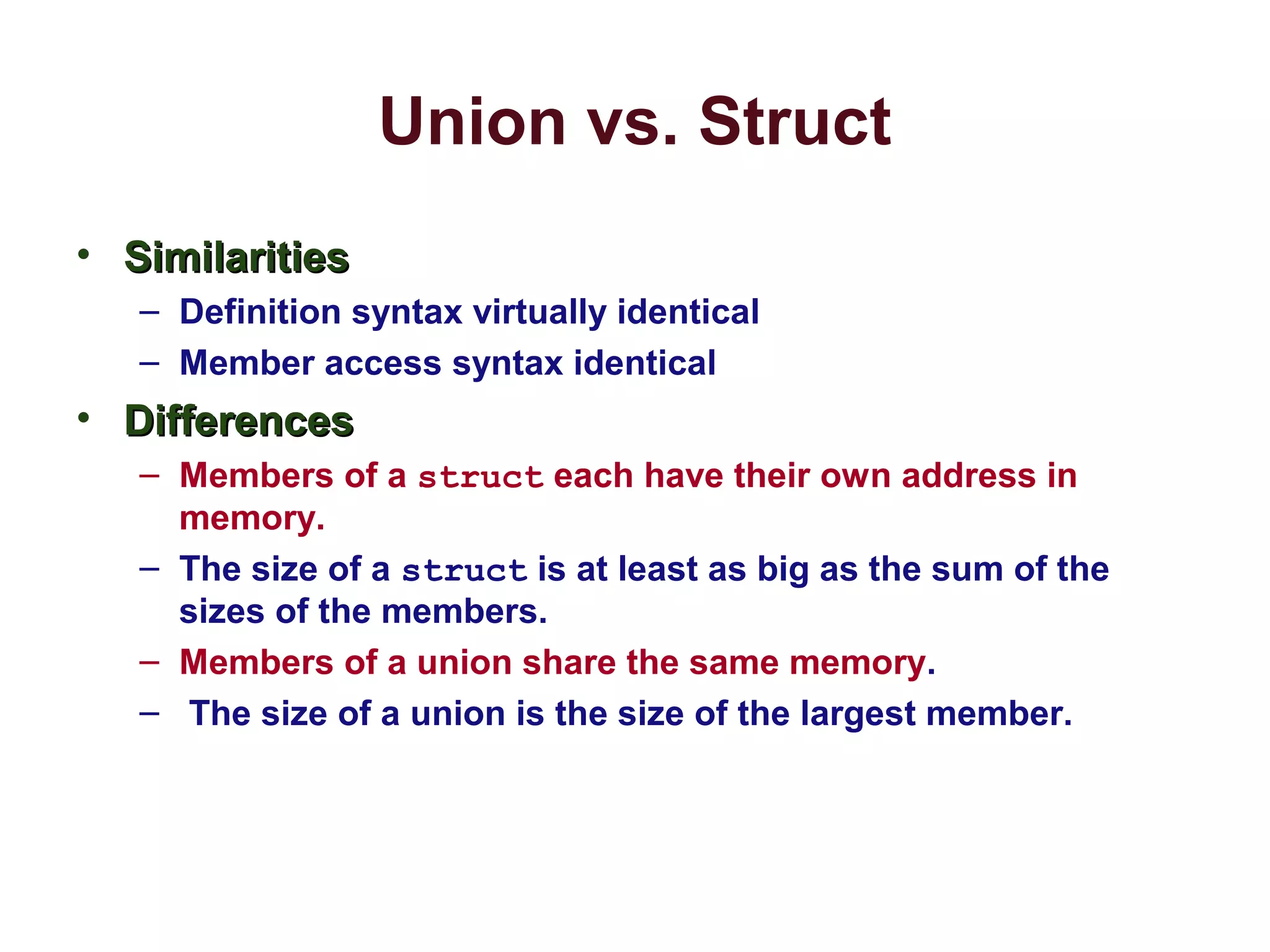 Unions | PPT