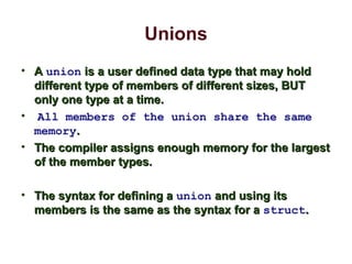 Unions | PPT