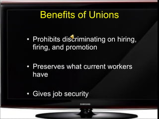 Unions Group Presentation | PPT