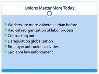 Unions Matter - LS-12 Lesson 1 | PPT