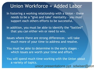 Working with Unions from an HR perspective | PPT