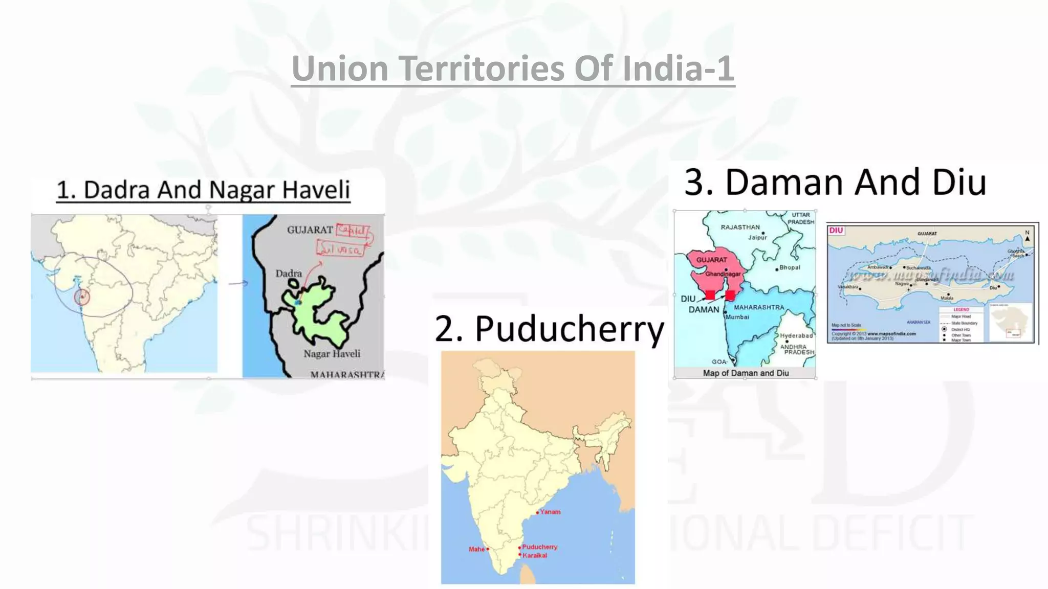 Union territories in india geography politics history | PPTX