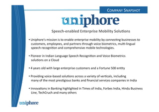 Uniphore IVR banking solutions | PDF