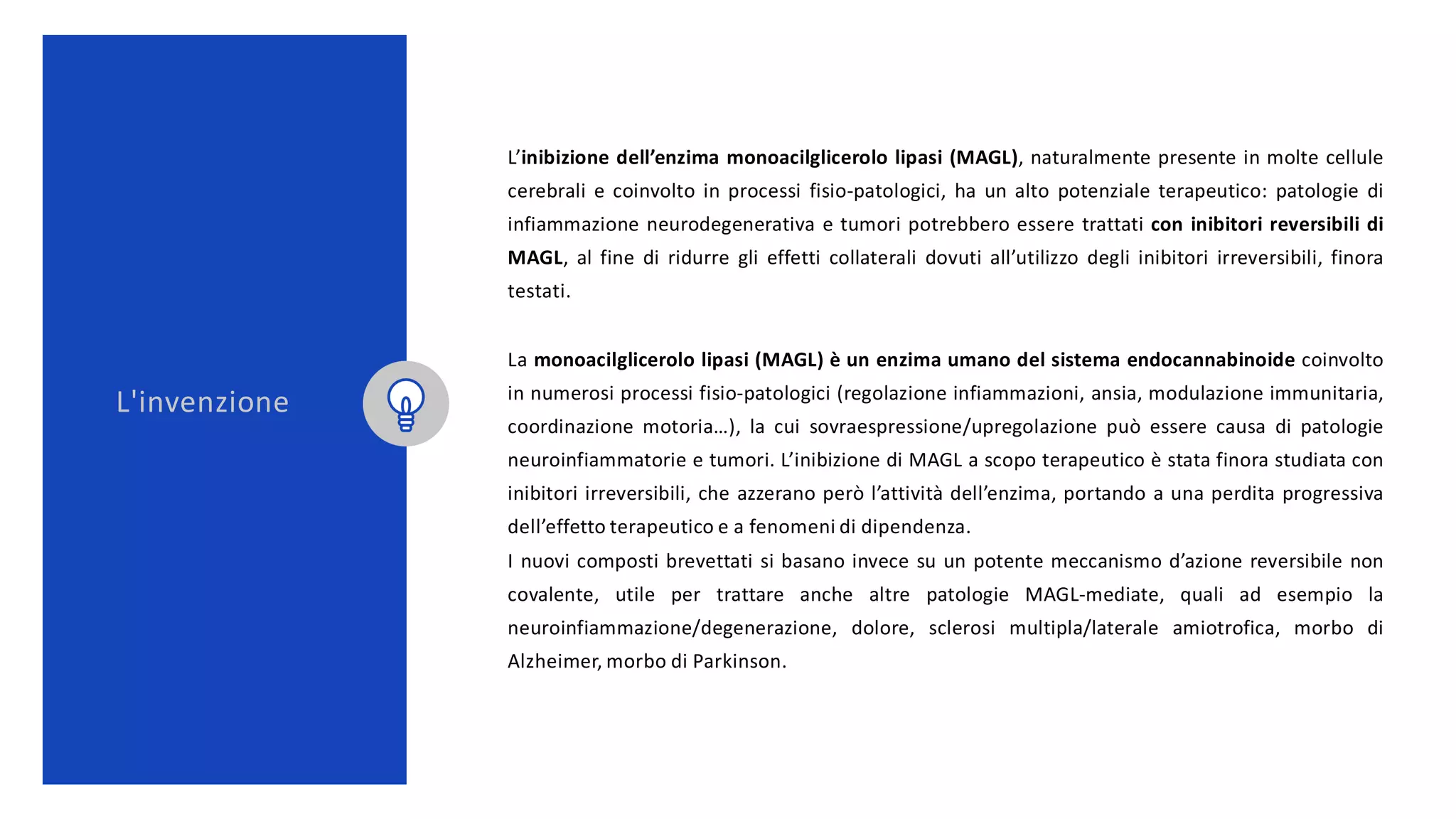 Nuovi inibitori della monoacilglicerolo lipasi (magl) | PPT