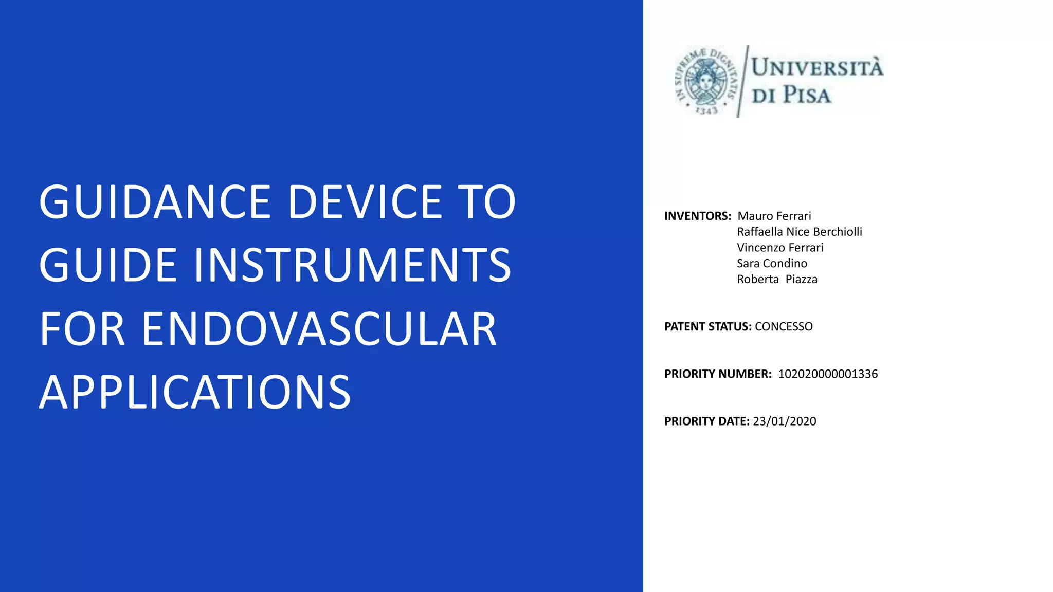 Guidance device to guide instruments for endovascular applications | PPT