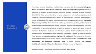 Dispositivo emettitore di radiazione elettromagnetica, processo di ...