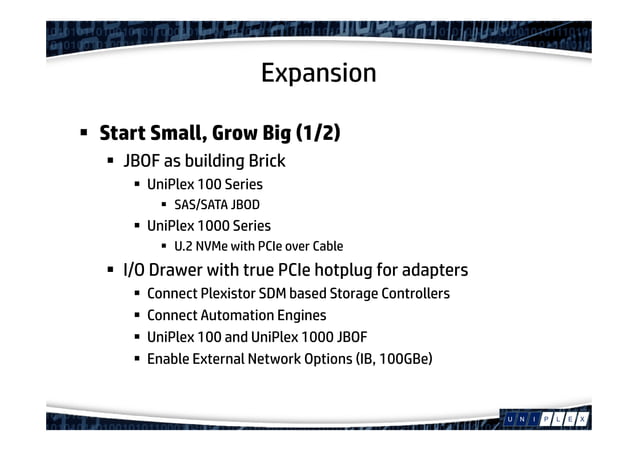 UniPlex 1000 Series PCIe NVMe JBOF | PPT UniPlex 1000 Series PCIe NVMe JBOF | PPT