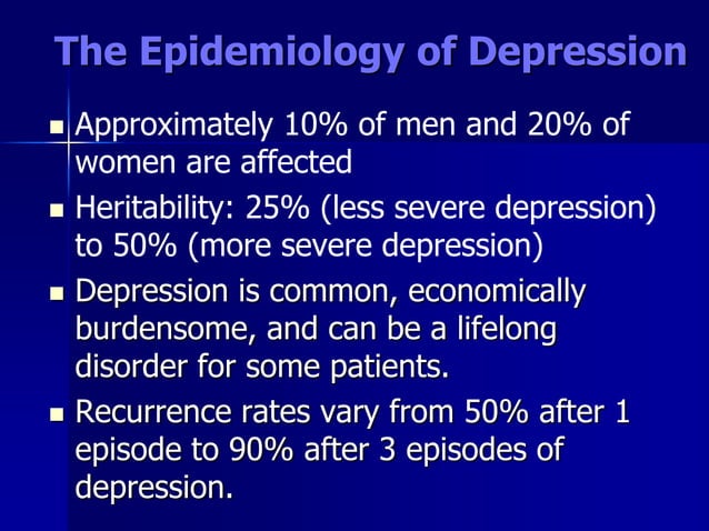 Unipolar Depression .ppt | Brain and Nervous System Disorders ...