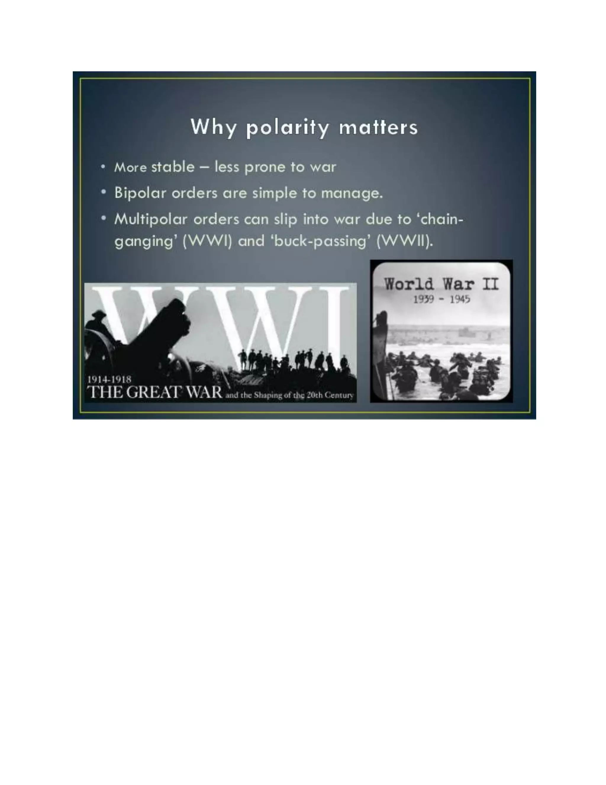 Unipolarity in international relations | DOCX