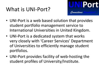 Uniport | PPT