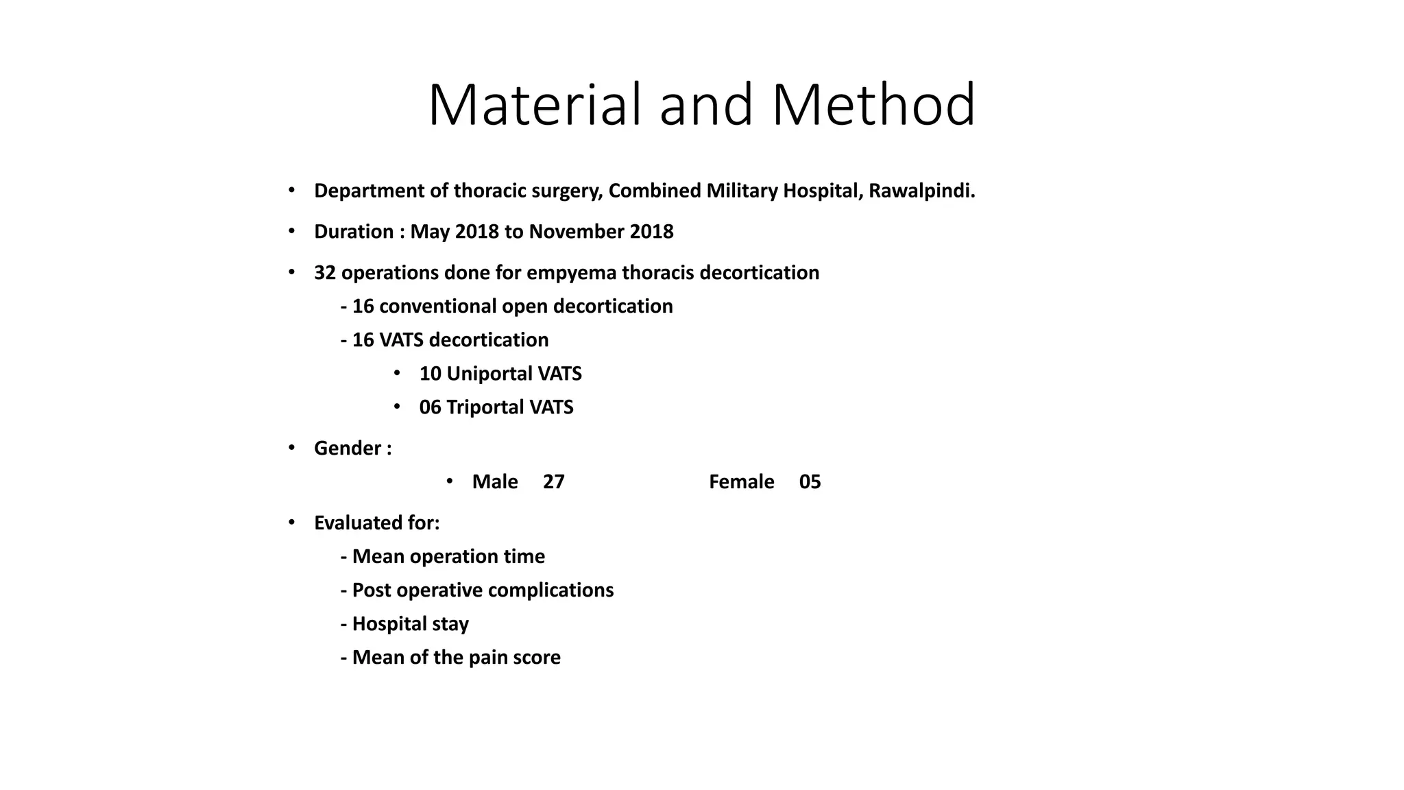 open vs VATS decortication | PPTX | Physical Therapy | Wellness