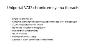 open vs VATS decortication | PPTX | Physical Therapy | Wellness