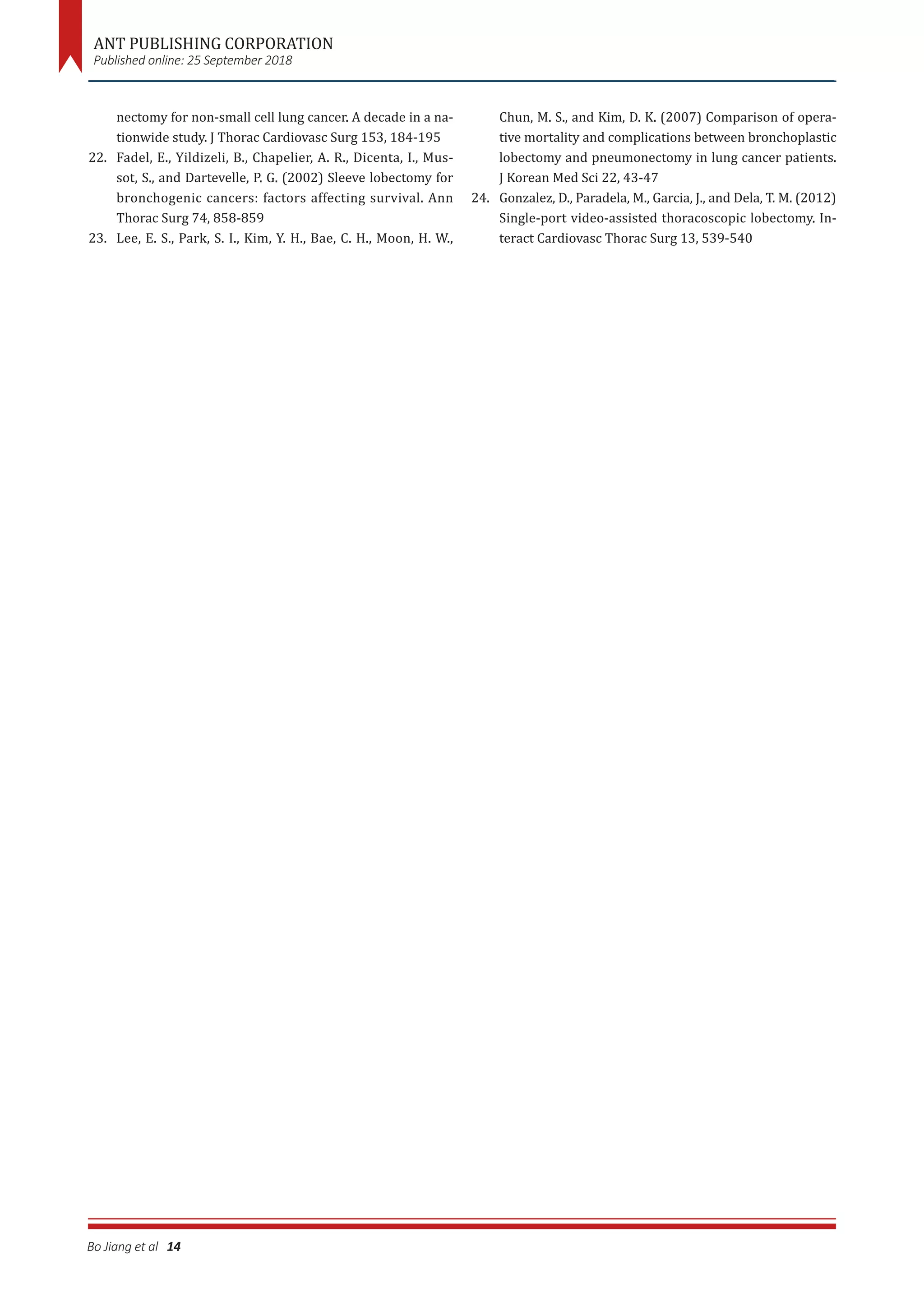 Uniportal video assisted thoracoscopic bronchial sleeve lobectomy in five patients | PDF