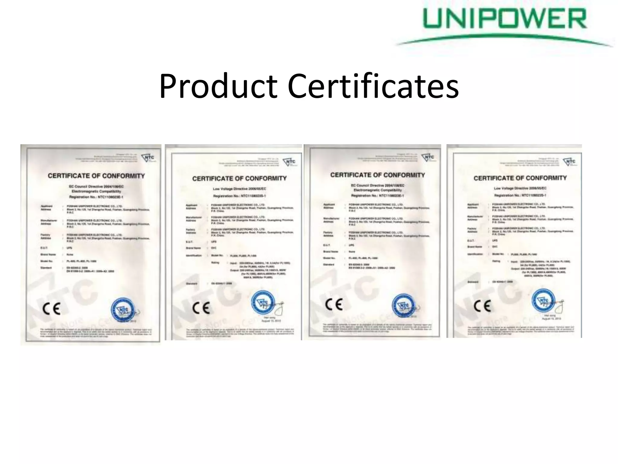 Unipower company presentation | PPT