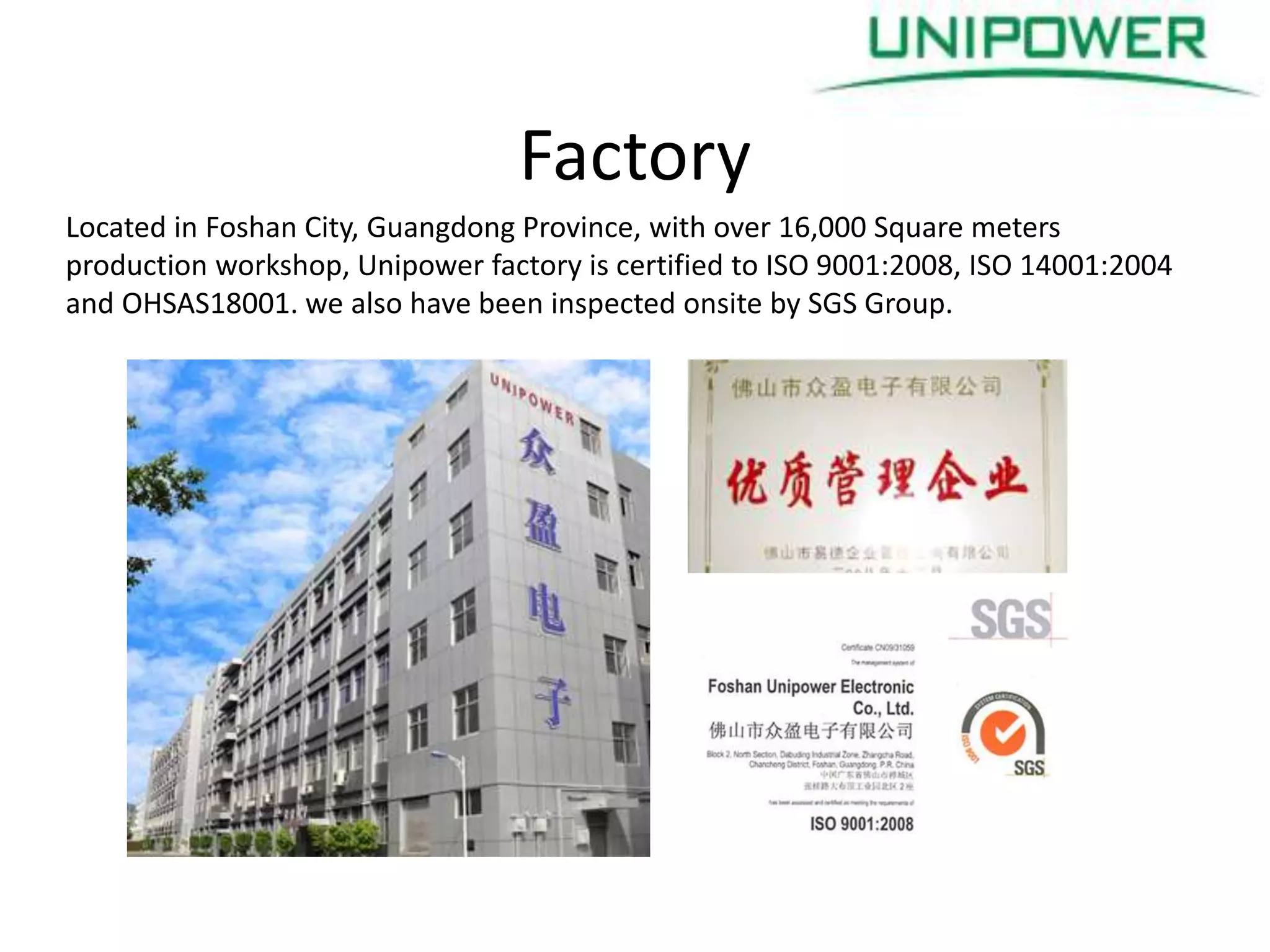 Unipower company presentation | PPT