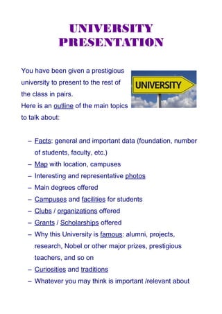 University presentation | ODT | Undergraduate Education | College Education