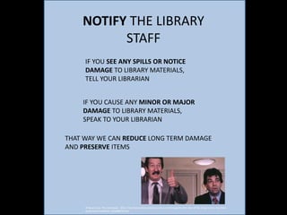 Library collection preservation - 2014 | PPTX