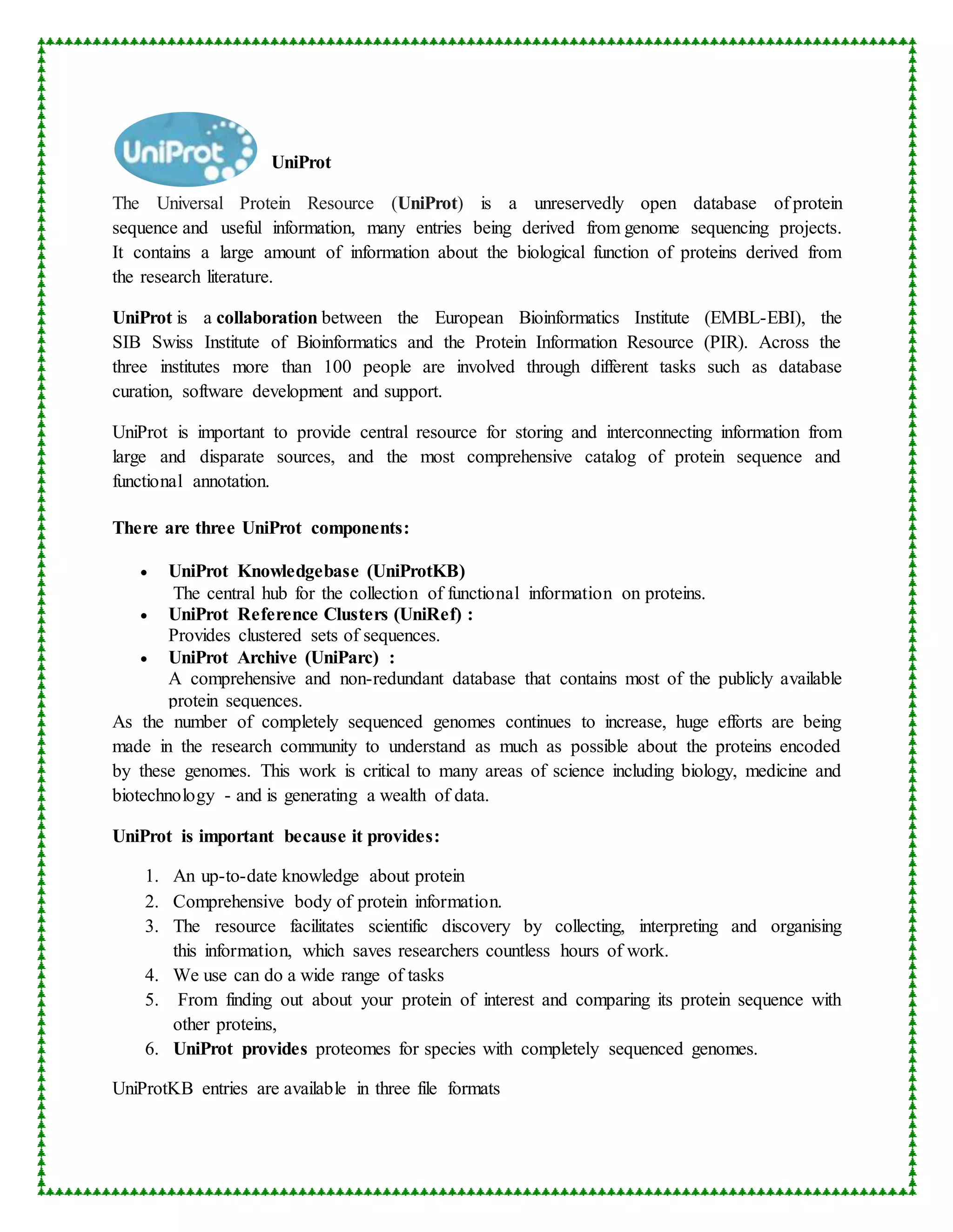 UniProt | DOCX