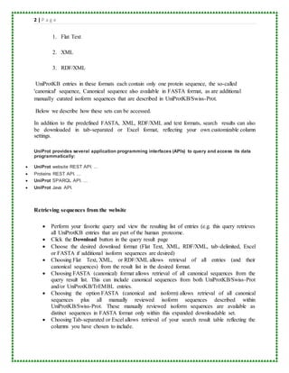 UniProt | DOCX