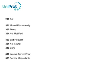 UniProt REST API | PPT