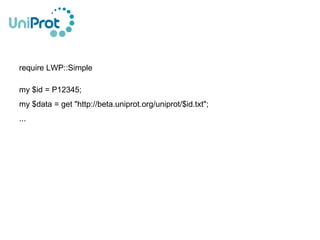 UniProt REST API | PPT