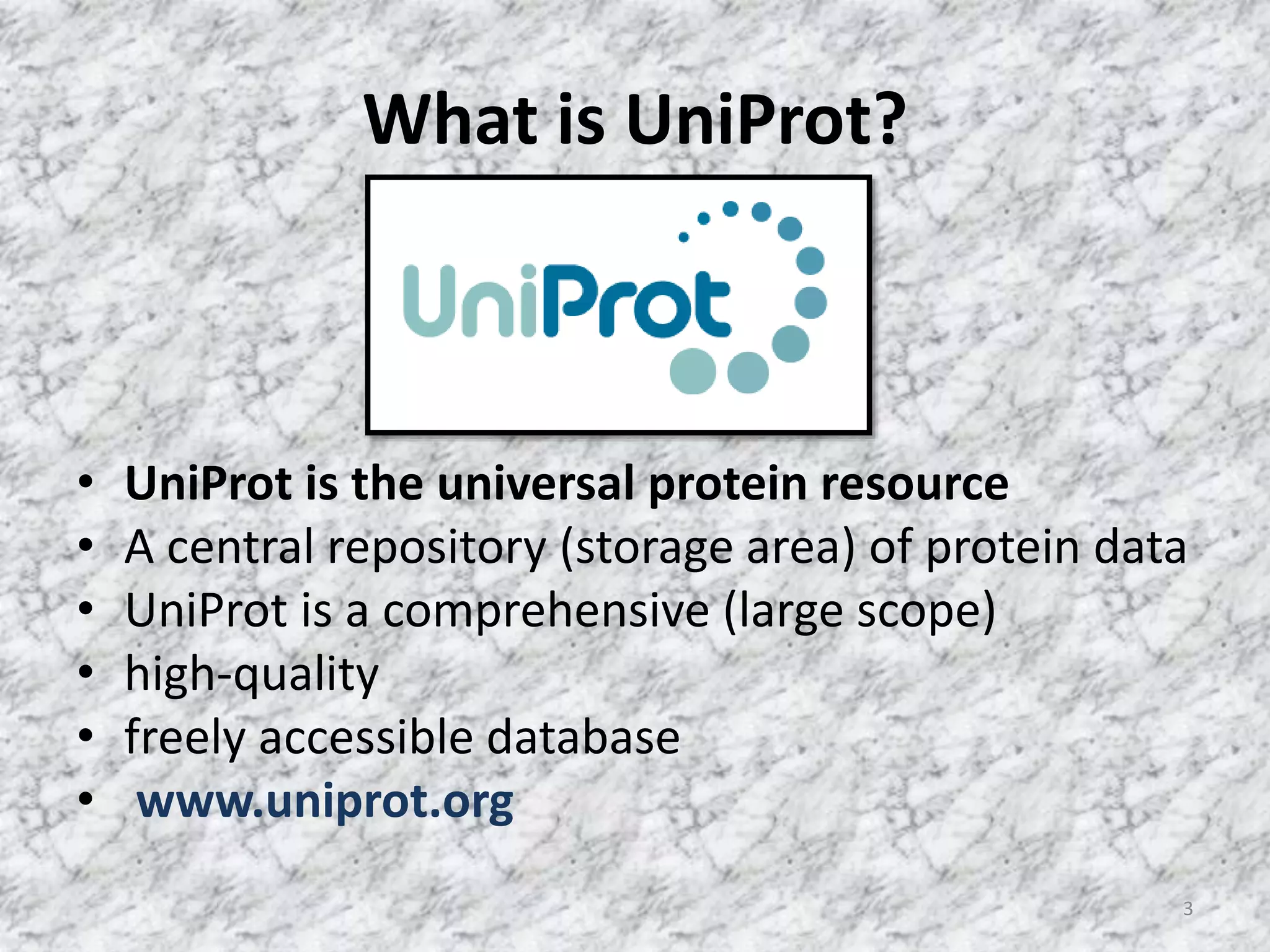 Uni prot presentation | PPTX