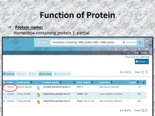 Uni prot presentation | PPTX