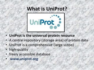 Uni prot presentation | PPTX