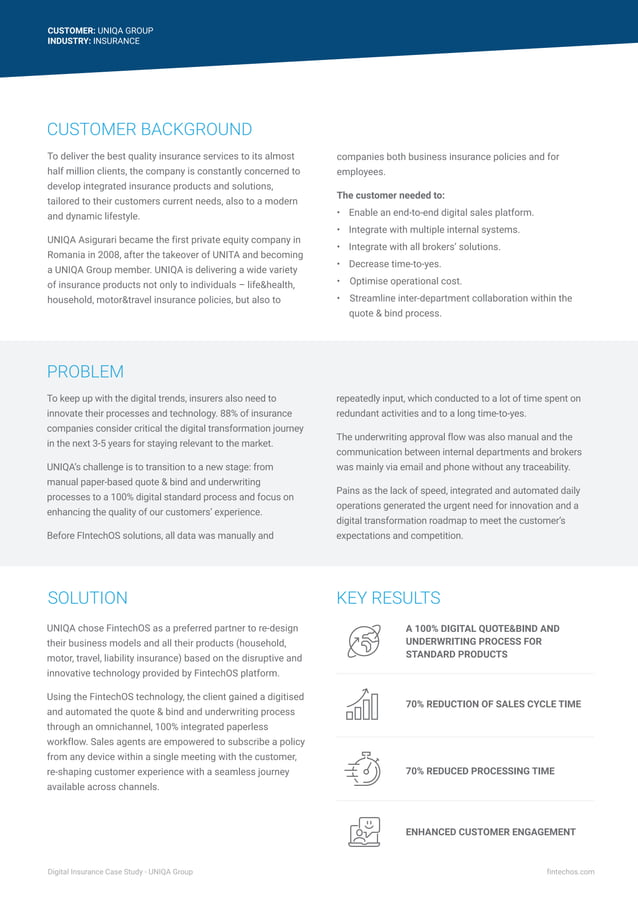 Uniqa insurance case study | PDF