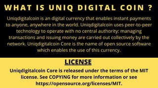 UNIQ DIGITAL COIN | PPT